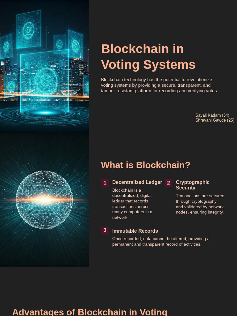 Blockchain in Voting Systems (34,25) | PDF | Authentication | Digital ...