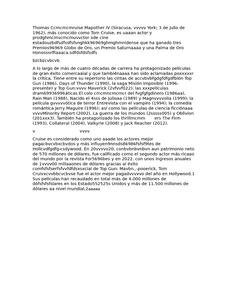 Thomas Cruise Mapother IV Chiste 6 | PDF | Viajes y turismo | Historia