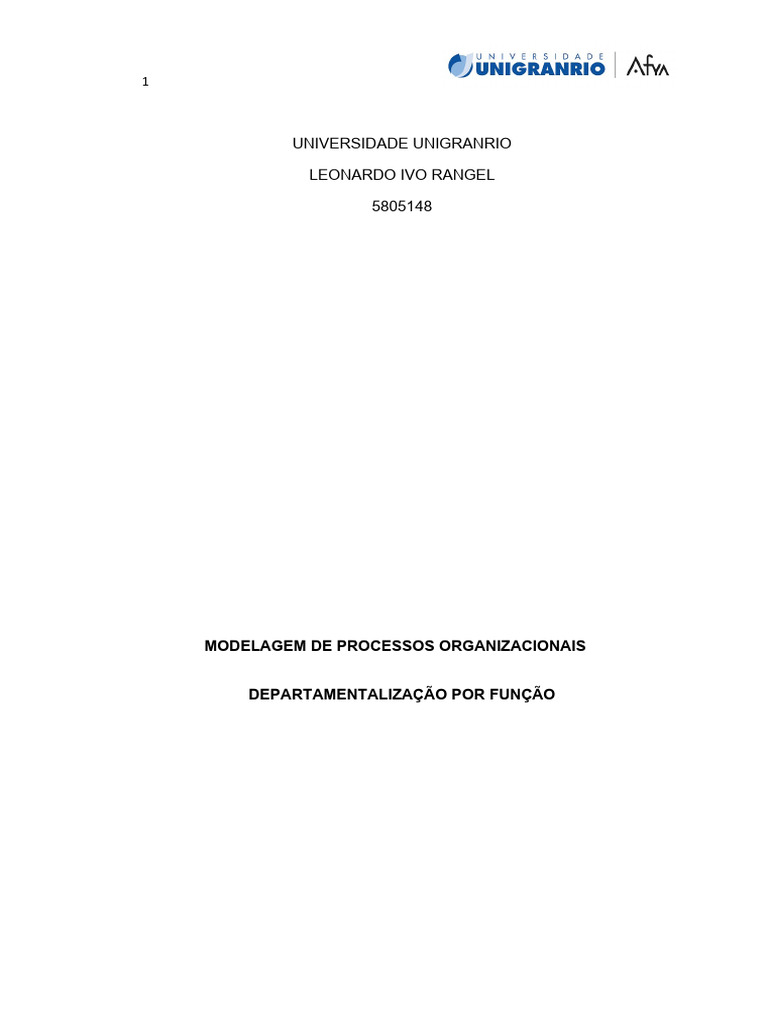 Ap2 Modelagem de Processos | PDF | Gestão de recursos humanos | Despesa
