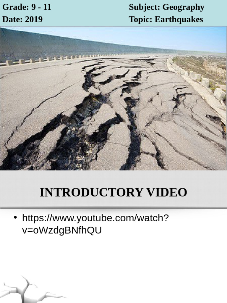 Earthquake 2 | PDF | Science & Mathematics