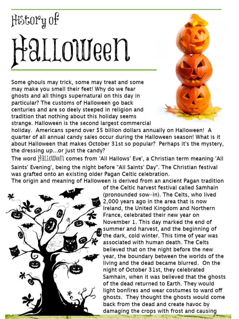 history-of-halloween | PDF | Halloween | Trick Or Treating