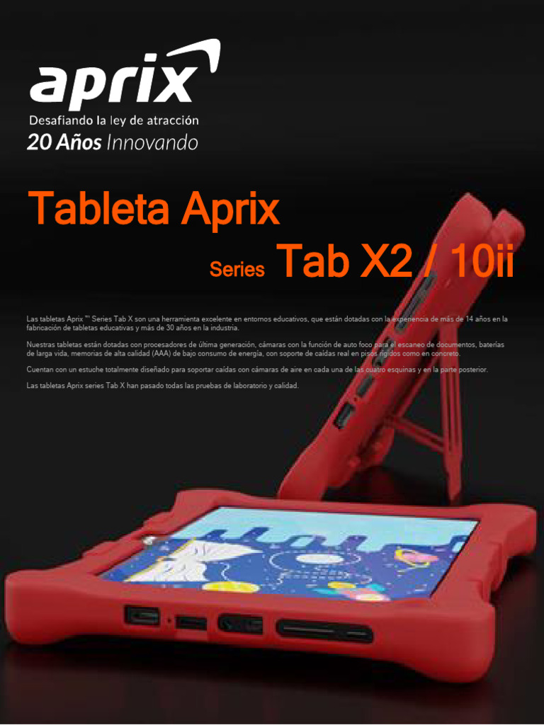 Ficha Tecnica Aprix Tab x2 - A | PDF | Tableta | Microprocesador