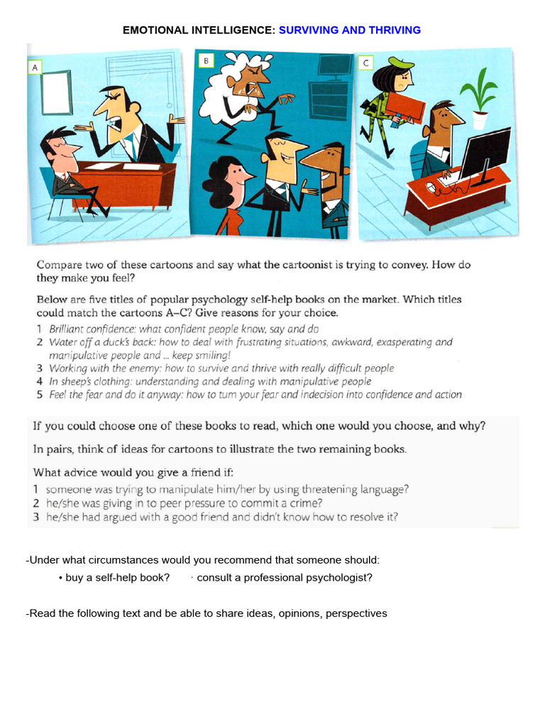 UNIT 5 Emotional Intelligence | PDF | Psychotherapy | Word