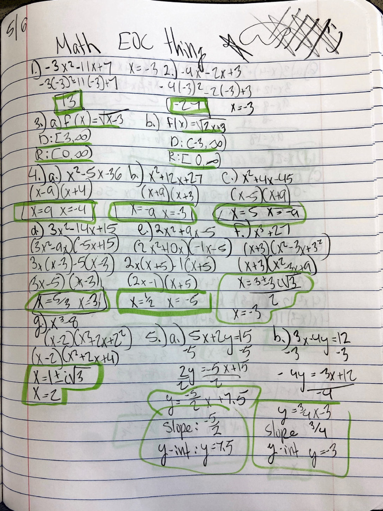 EOC Test Thing | PDF