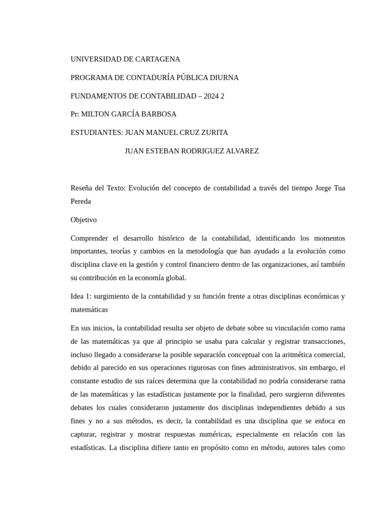 Cotabilidad Reseña | PDF | Contabilidad | Business