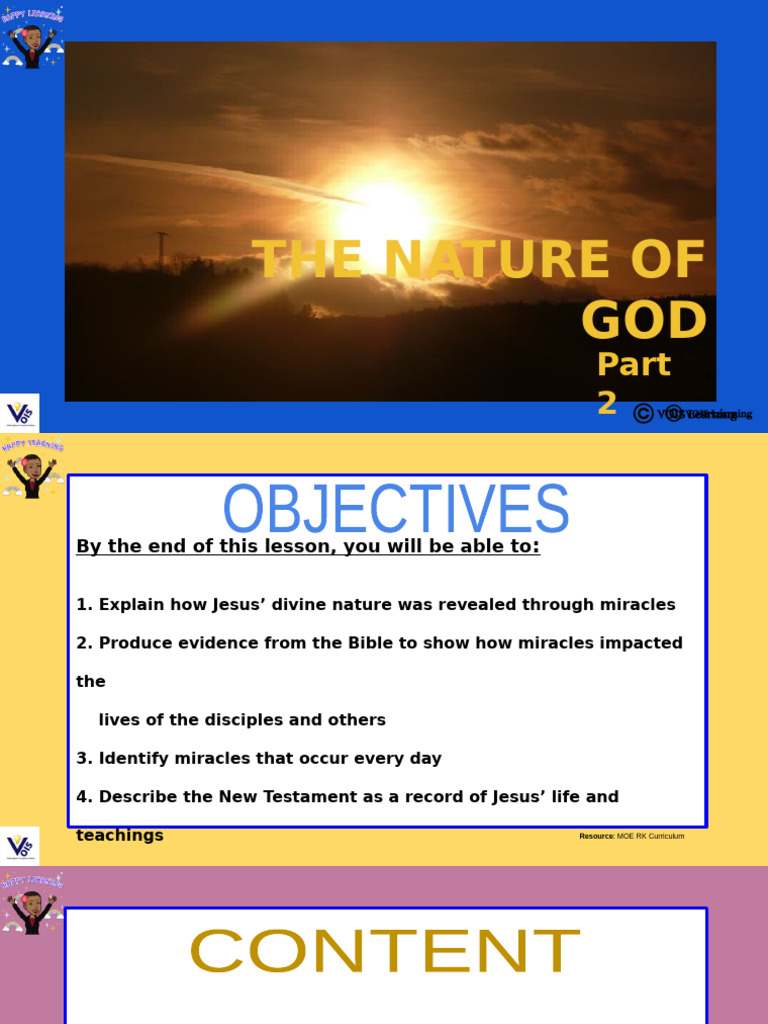 003 The Nature of God Part 2 1 3 | PDF | Jesus | Miracle