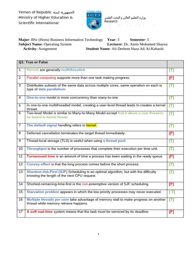 Os Final Exam Pdf Process Computing Scheduling Computing 