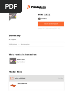 Colt M1911 Frame Blueprints PDF | PDF