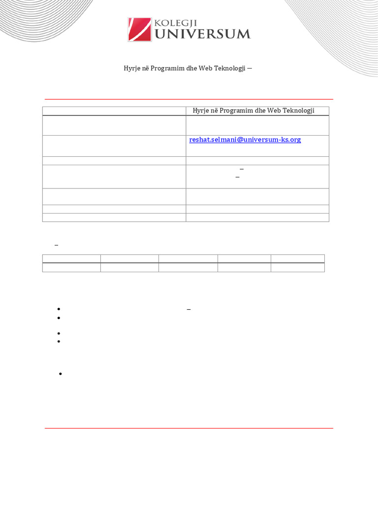Sillabusi Final 2023 | PDF