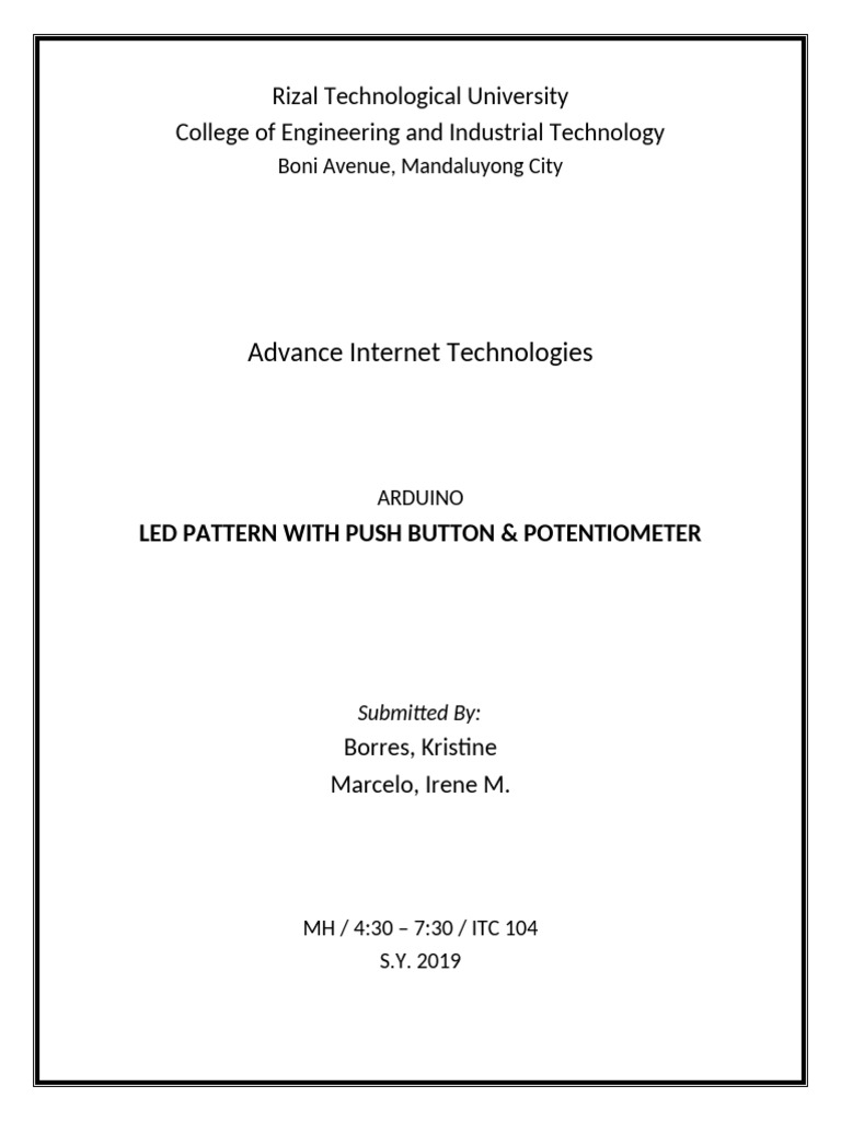 Led Pattern Docu | PDF | Computer Programming