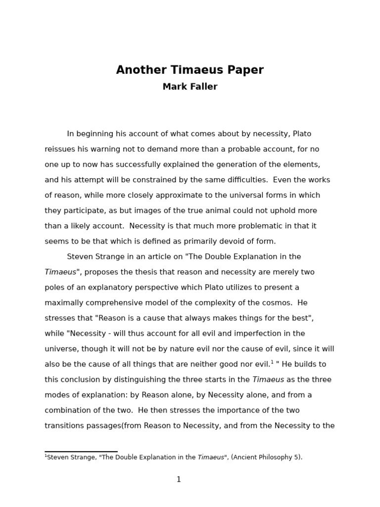 Another Timaeus Paper | PDF | Reason | Causality Another Timaeus Paper | PDF | Reason | Causality