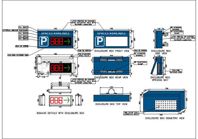 Outdoor Signage With Enclosure Box | PDF