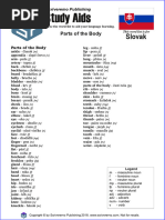 Latin Body Parts Glossary | PDF | Human Anatomy | Primate Anatomy