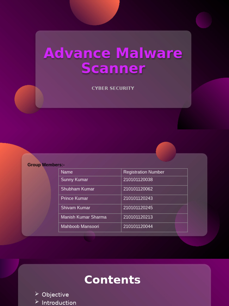 Project | PDF | Malware | Security