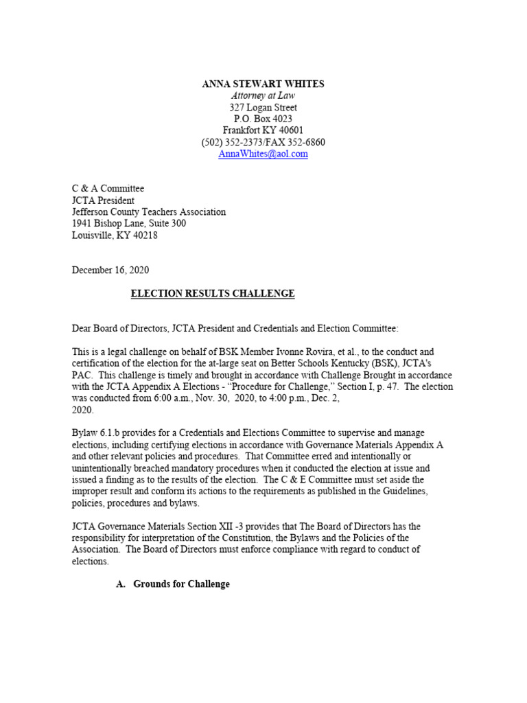 S1A - 2020 BSK Election Results Challenge | PDF | Elections | Voting
