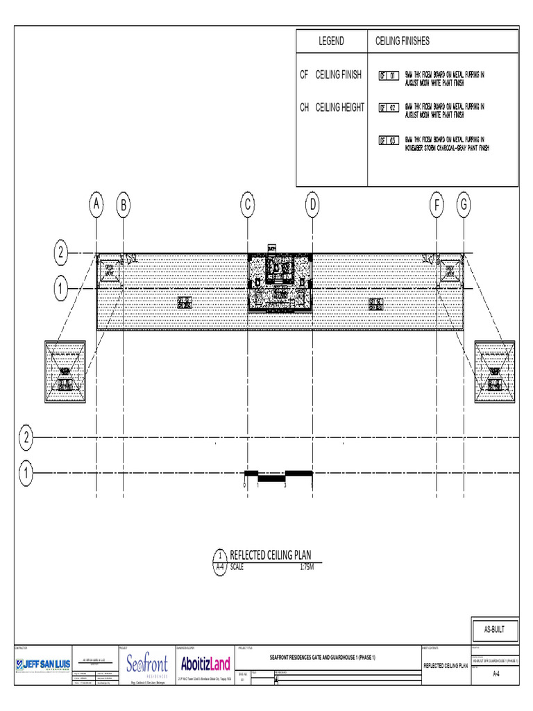 Reflected Ceiling Plan for Guardhouse 1 | PDF