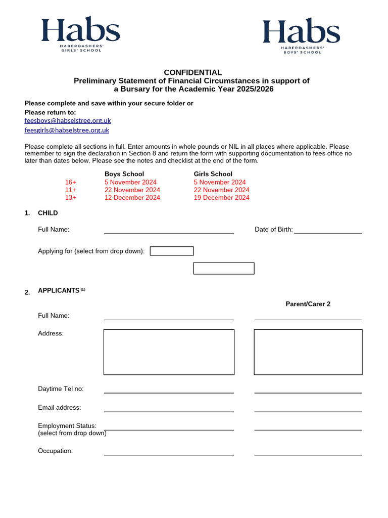 Preliminary Statement of Financial Assistance Sep 2025-26 | PDF ...