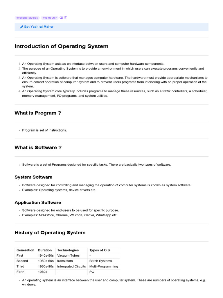 os-s1 | PDF | Process (Computing) | Operating System
