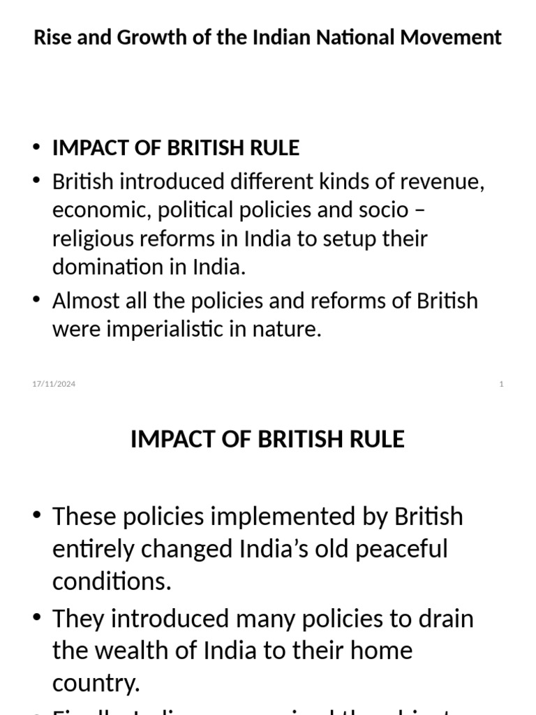 Rise of Indian Nationalism | PDF | Mahatma Gandhi | Partition Of India