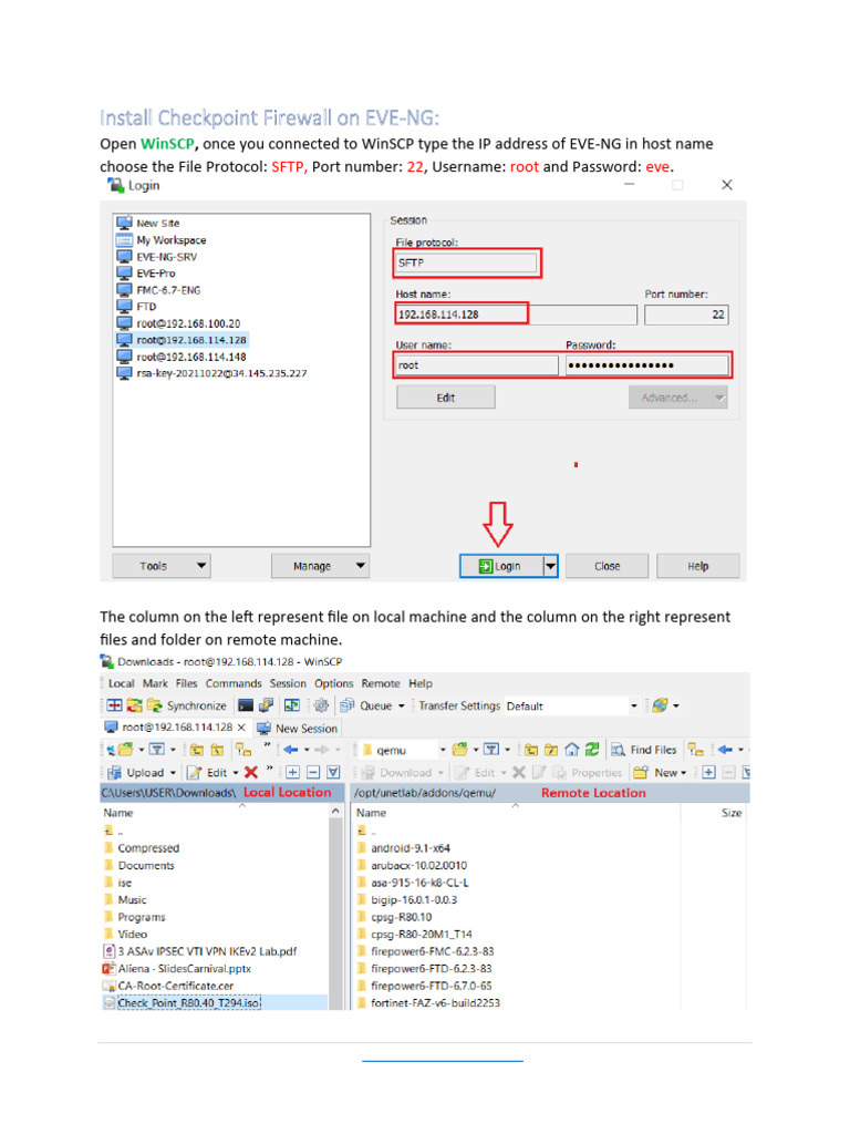 Install Checkpoint On EVE | PDF