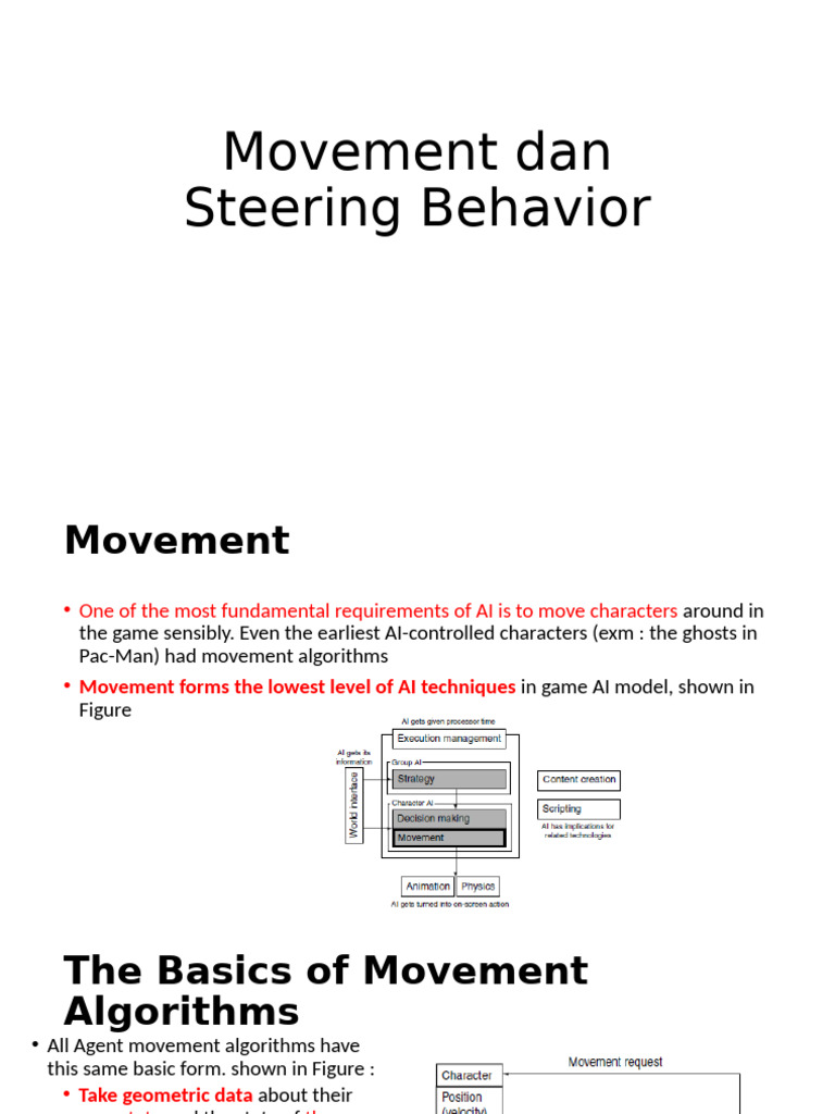 Game AI Movement Basics | PDF | Kinematics | Velocity