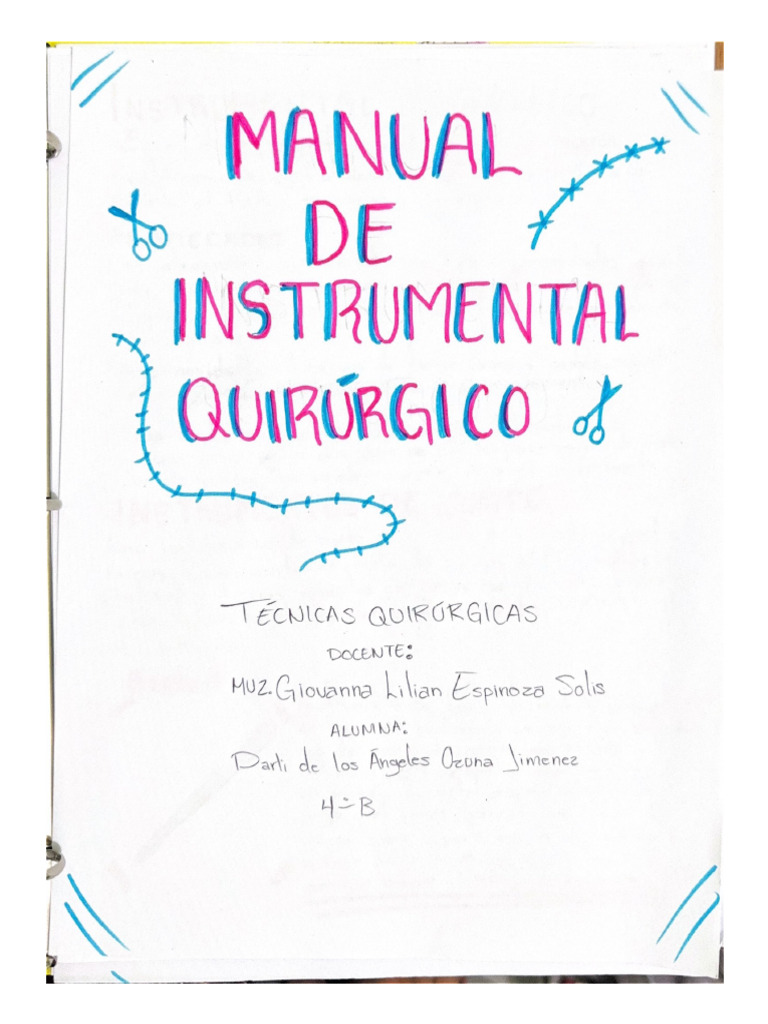 Manual de Instrumental Quirúrgico | PDF