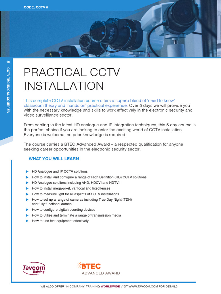 Practical-CCTV-Installation | PDF | Closed Circuit Television | High ...