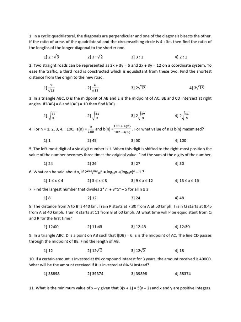 QA section | PDF | Euclid | Euclidean Geometry