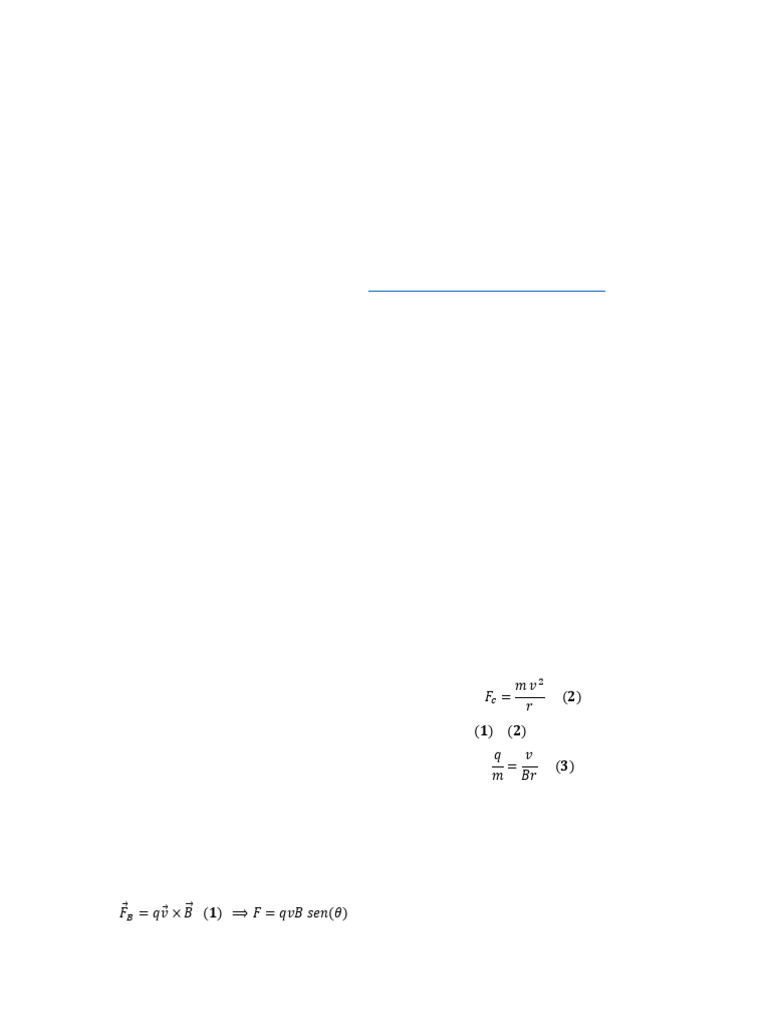 Carga-Masa Del Electrón | PDF | Electrón | Corriente eléctrica