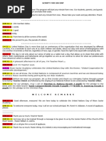 Un Emcee Script | PDF | United Nations | International Relations