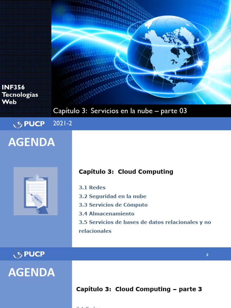 2021 2 INF356 TecWeb Capitulo3 - Part03 - v1.0 | PDF | Servicios web de Amazon | Computación en ...