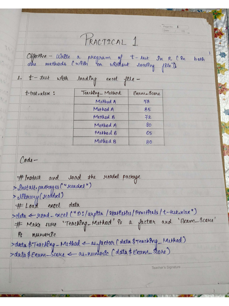 Stats Practicals | PDF