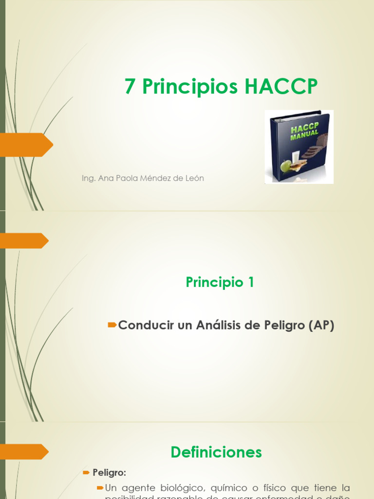 7 Principios HACCP | PDF | Análisis de Riesgo y Puntos Críticos de Control