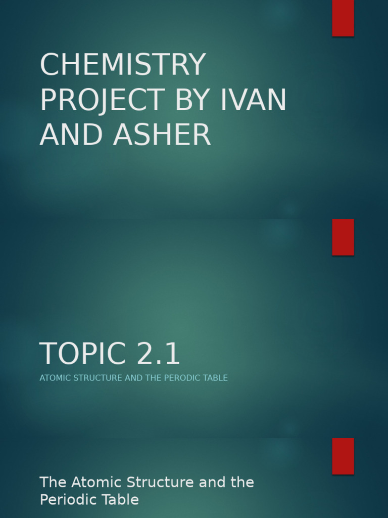 Atomic Structure and Periodic Table Insights | PDF