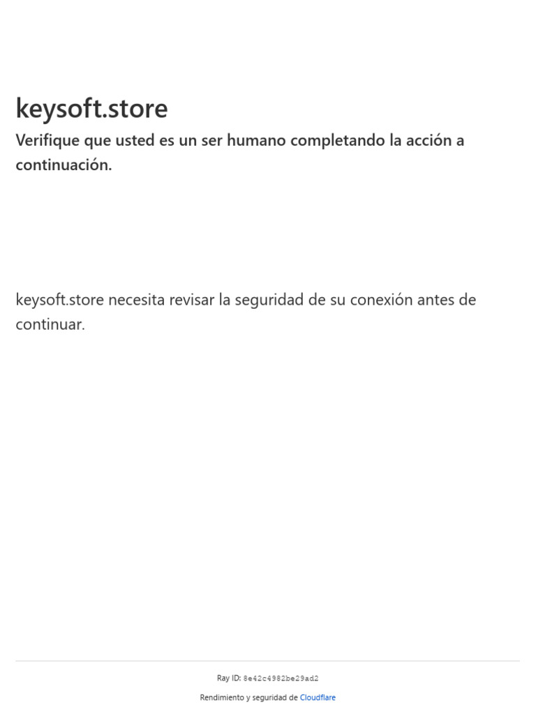Verificación de Seguridad en Keysoft.store | PDF