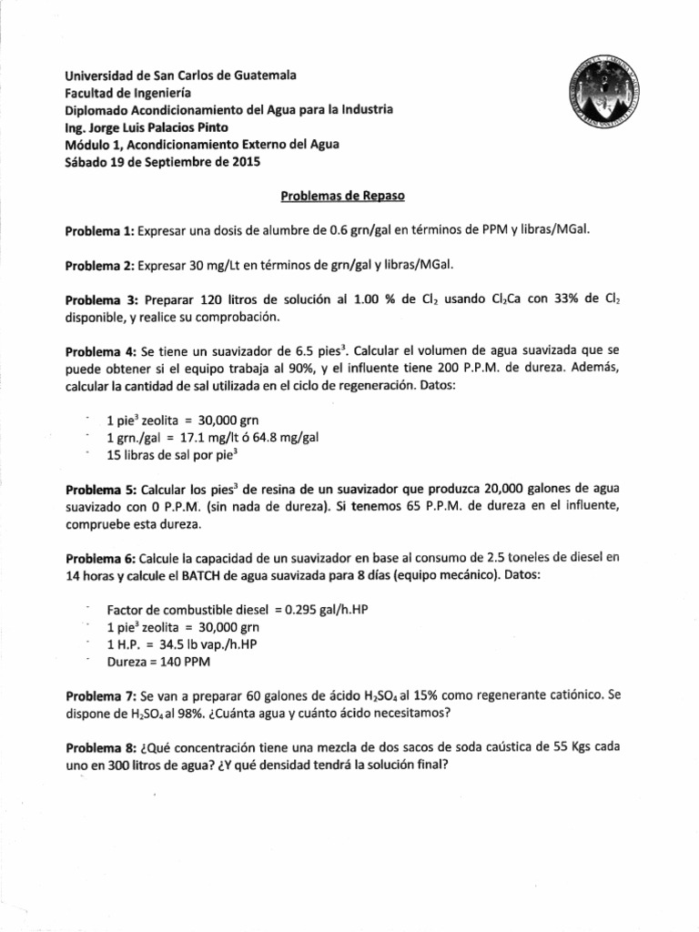 Problemas Repaso Modulo 1 20022021 | PDF