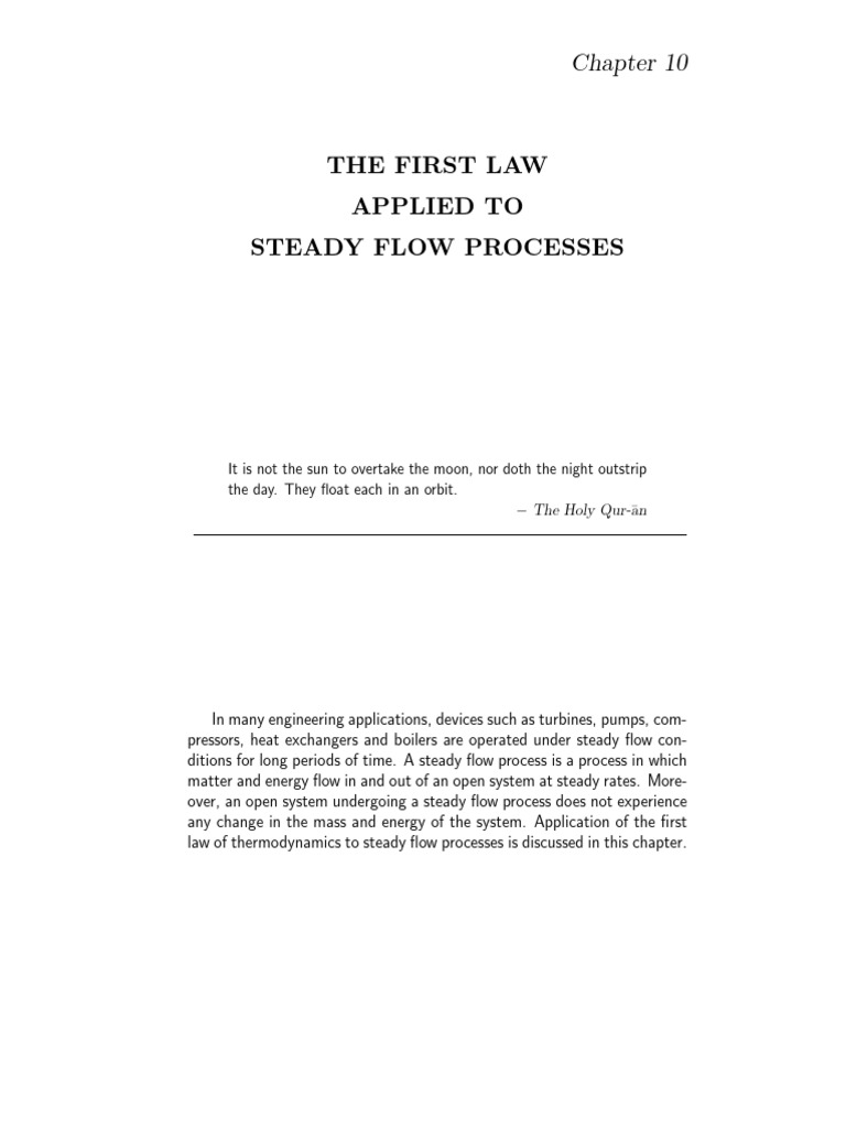 Steady State Steady Flow | PDF | Turbine | Enthalpy