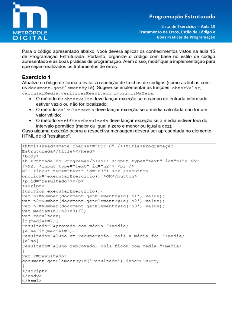 Semana 10 Web | PDF | Html | Desenvolvimento de software