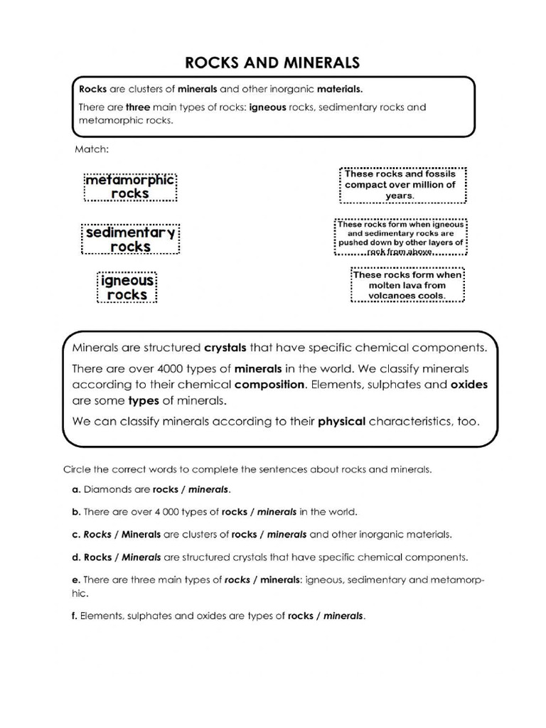 Rocks and Minerals | PDF