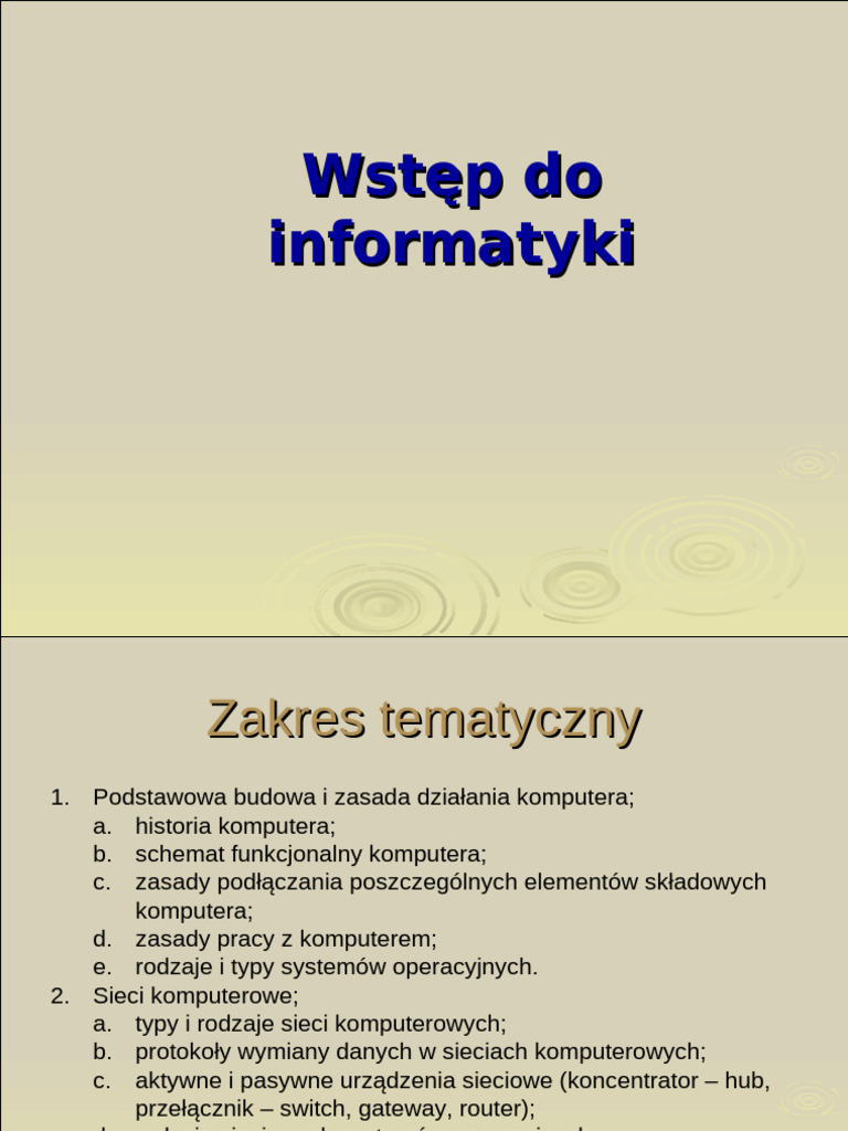 01b Wstep Do Informatyki | PDF