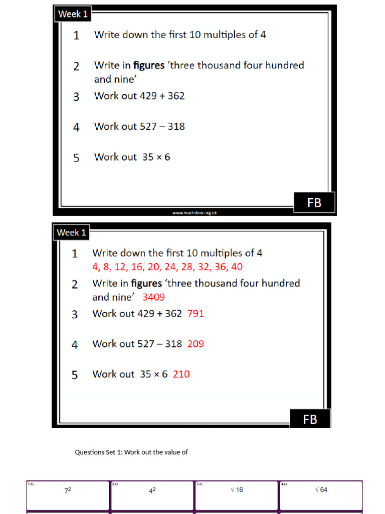 Y9 Revision Powers and Rounding | PDF | Multiplication | Mathematical ...