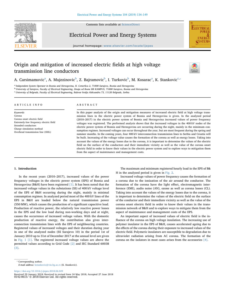Origin - and - Mitigation - of - Increased - Electric Fields Under EHV ...