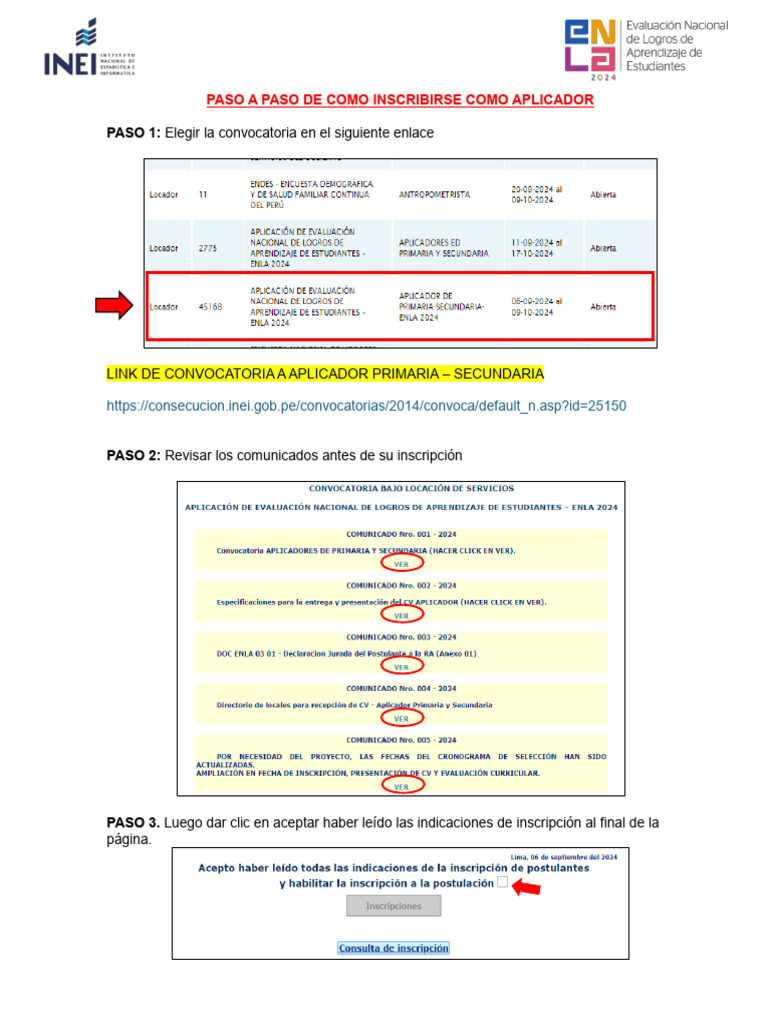 Como Inscribirse Como Aplicador Enla 2024 - Trujillo 2 La Esperanza ...