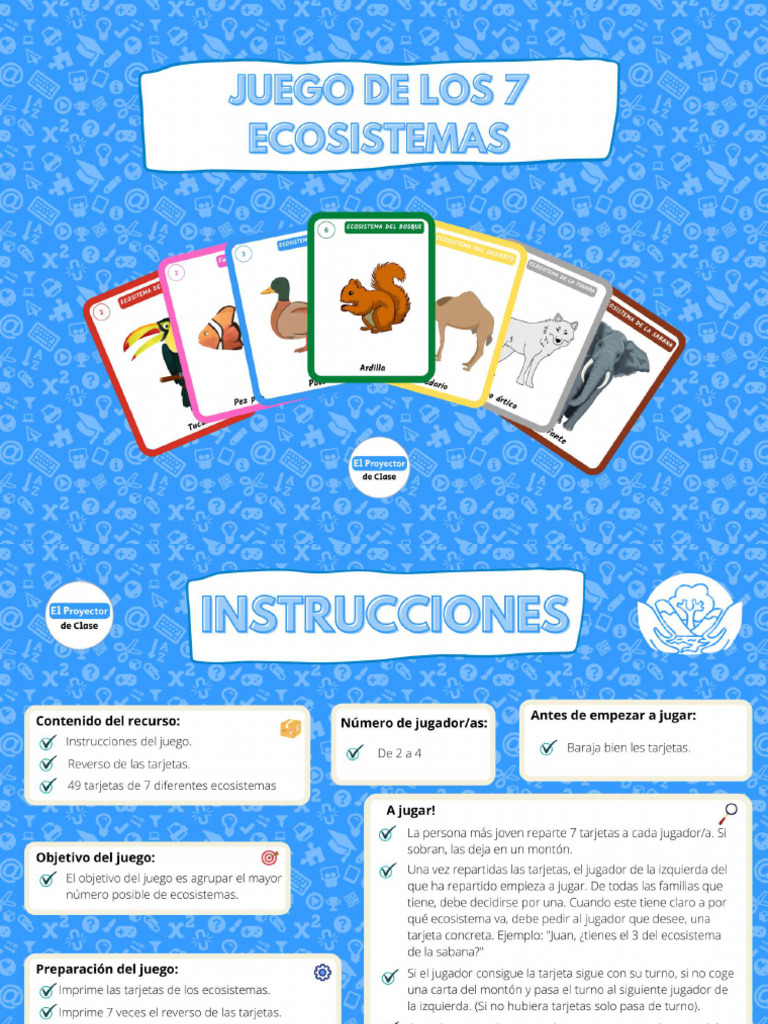 Juego de Los 7 Ecosistemas | PDF
