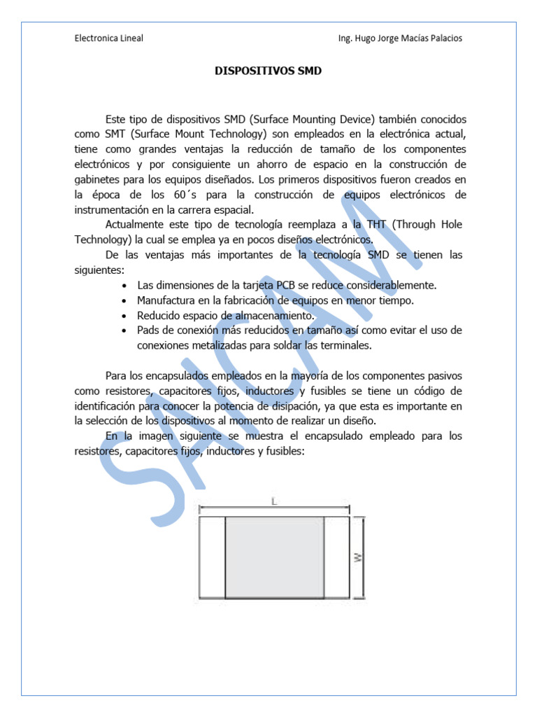 Dispositivos SMT | PDF | Resistor | Diodo