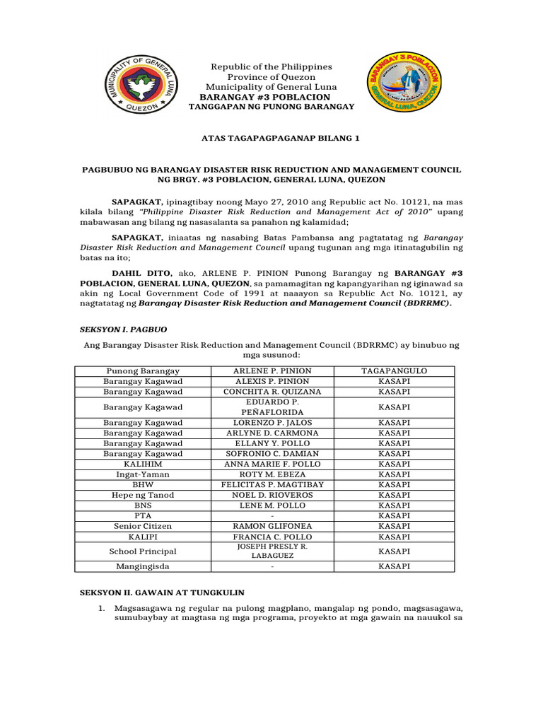 Eo-Bdrrmc 2024 | PDF