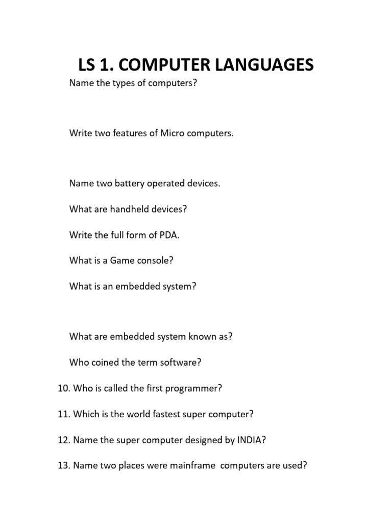 Class 6 Ls 1 | PDF | Computers | Technology & Engineering