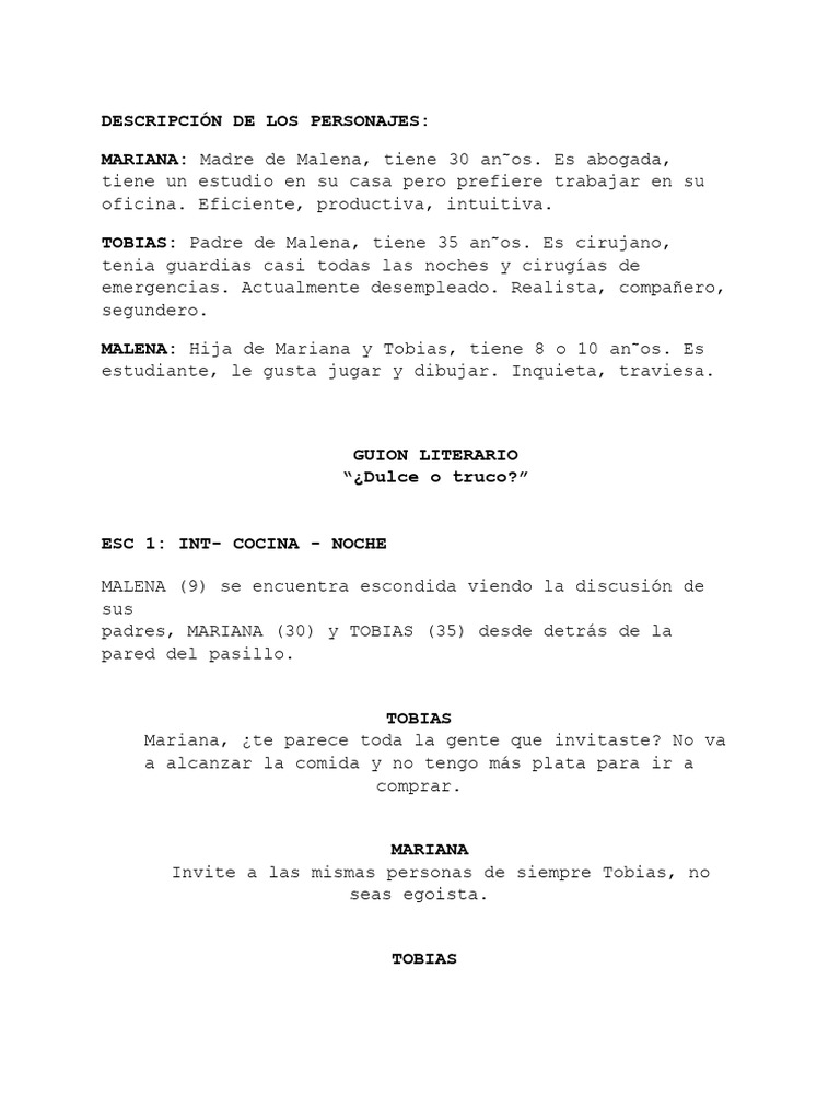 Ejemplo Guion Literario-4 | PDF