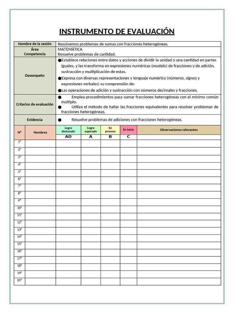 5° U3 Sem3 S7 Mat-Instrumento | PDF
