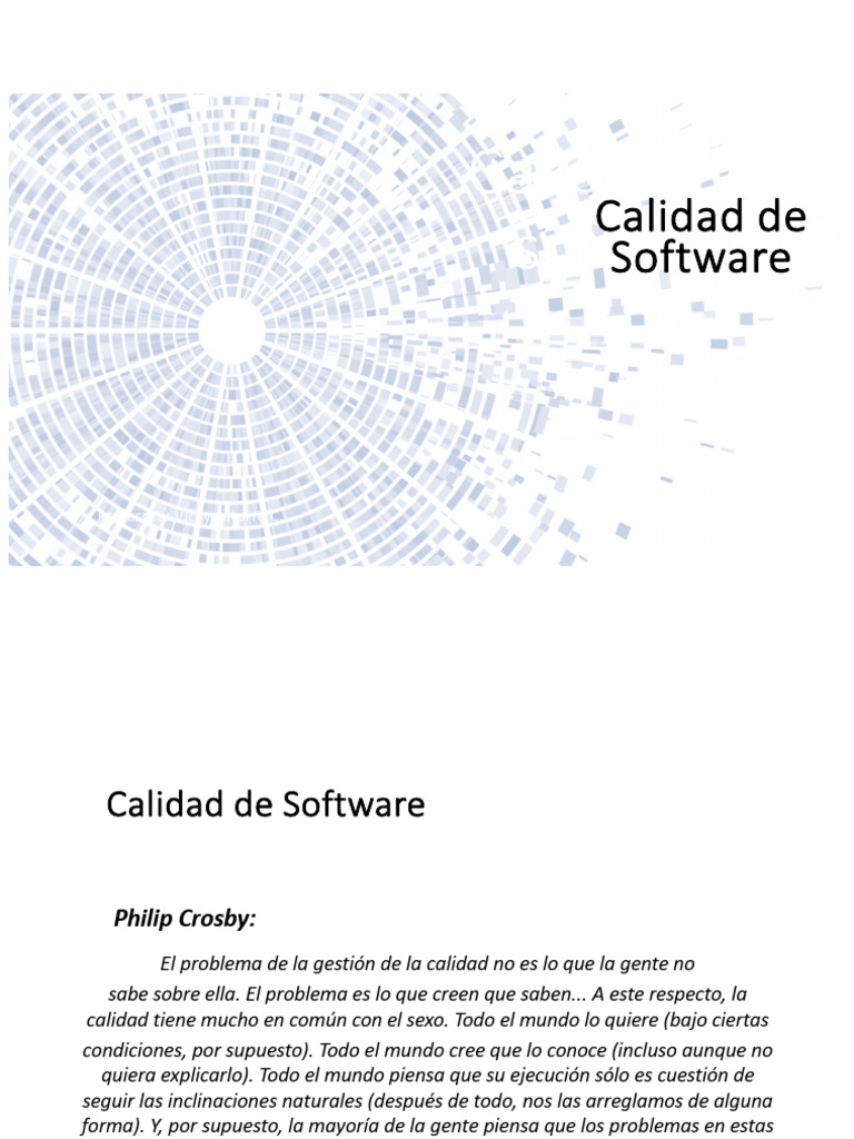 Calidad V2 | PDF | Calidad (comercial) | Software